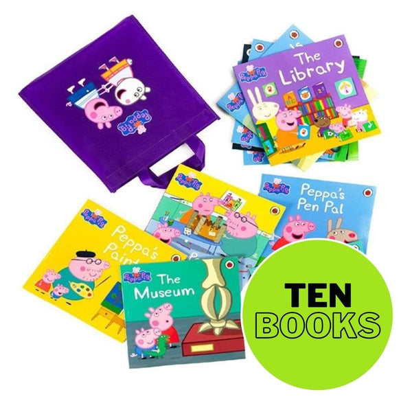 Peppa Pig 10 Book Collection - Purple Bag | Readers Warehouse