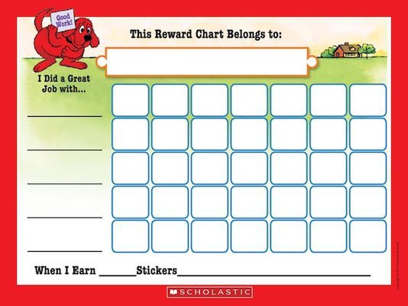 Cliffords Mind Your Manners Reward Chart | Readers Warehouse