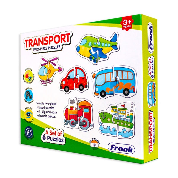 Transport Two Piece Puzzles 6In1 Box | Readers Warehouse