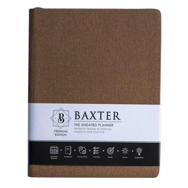 Baxter Undated Planner Pocket Book (Grey) | Readers Warehouse