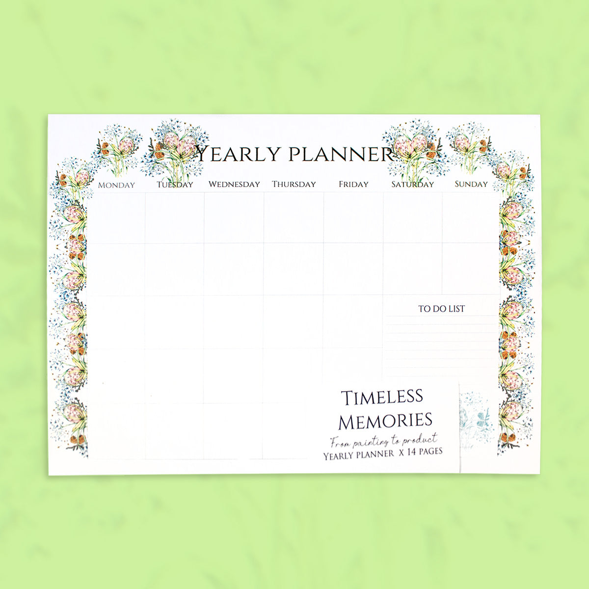 Year Desk Planner (Agapanthus in Fynbos) | Readers Warehouse