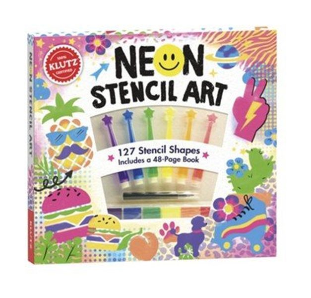 Klutz Neon Stencil Art | Readers Warehouse