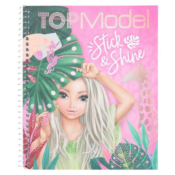 TOPModel Colouring Book Stick & Shine | Readers Warehouse