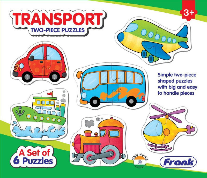 Transport Two Piece Puzzles 6In1 Box | Readers Warehouse